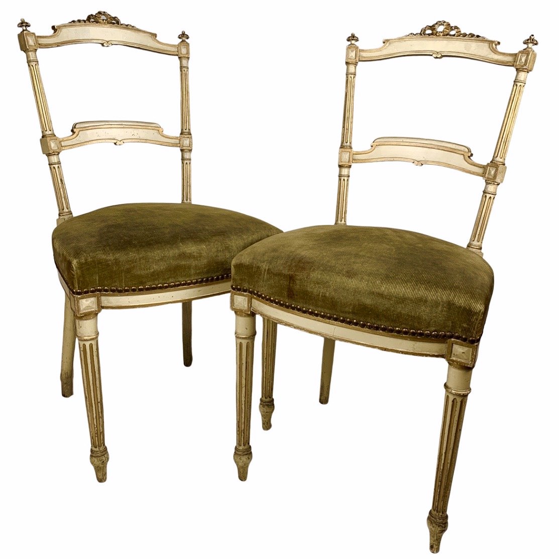 Pair Of Napoleon III Chairs Louis XVI Style - chairs & stools