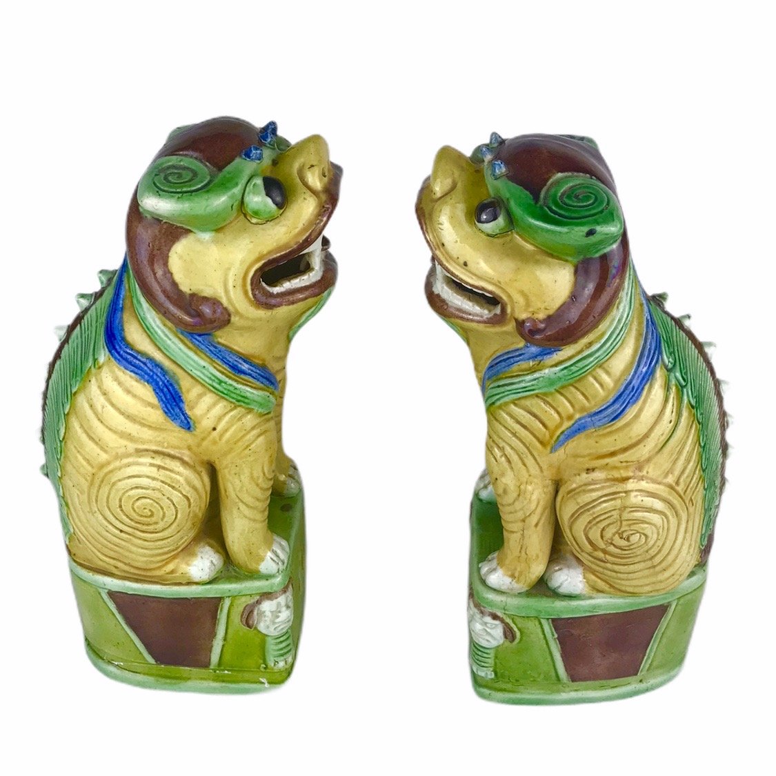 Proantic: Pair Of Ceramic Chimera From China