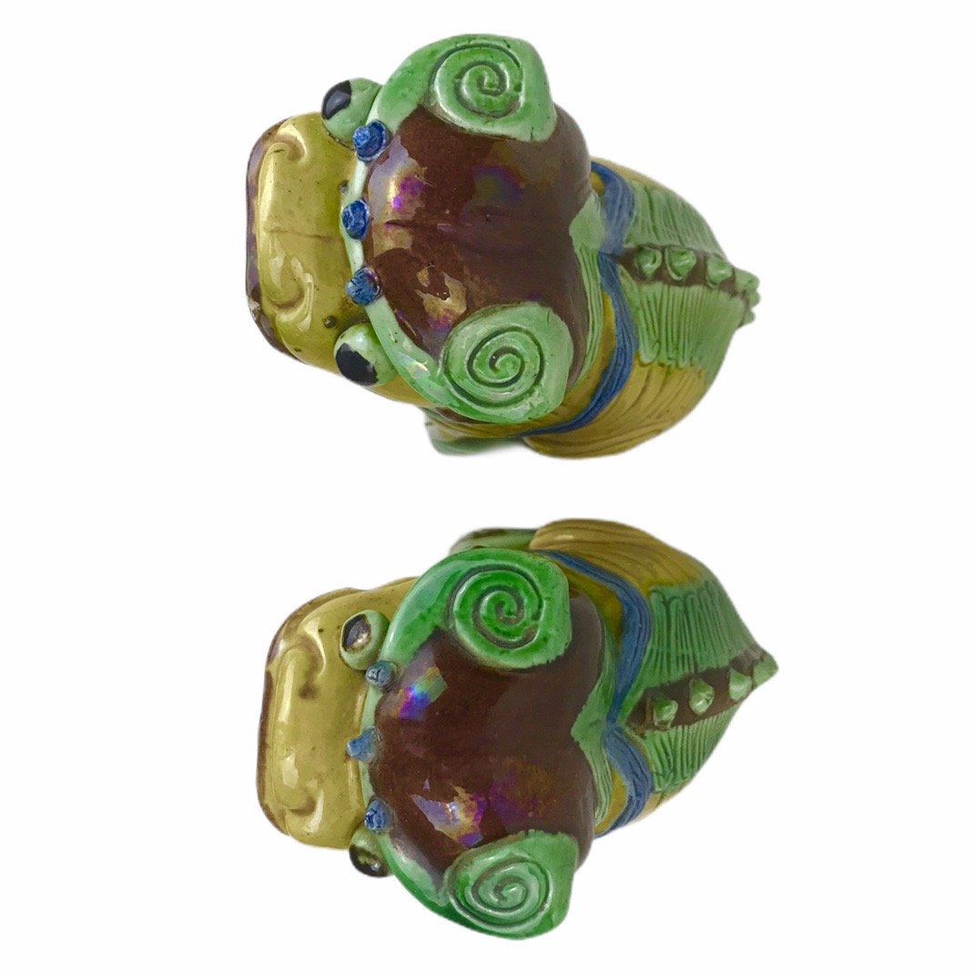 Proantic: Pair Of Ceramic Chimera From China