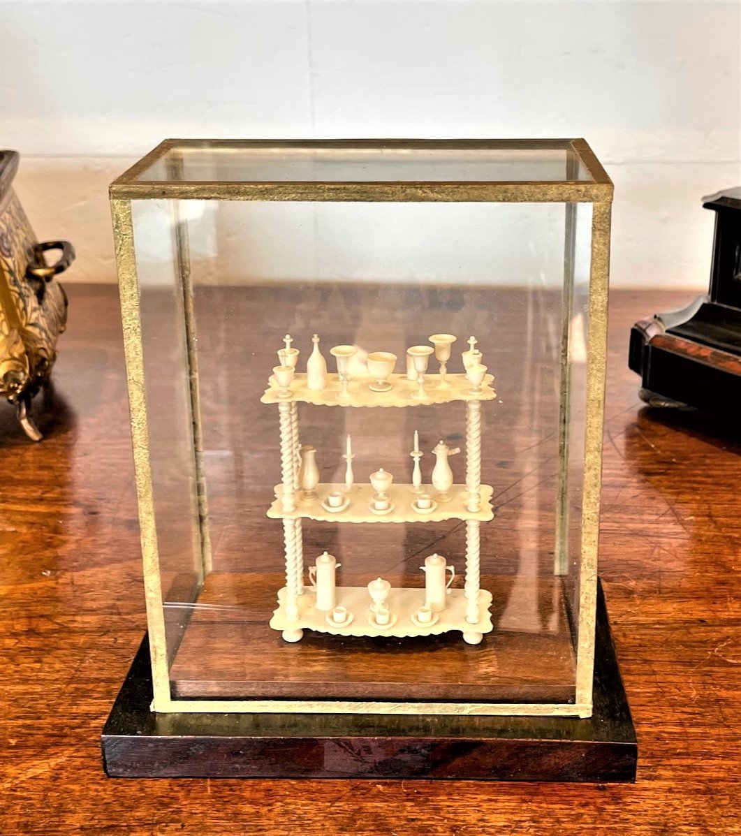 Proantic: Masterpiece Of Mastery 19th In Turned Ivory