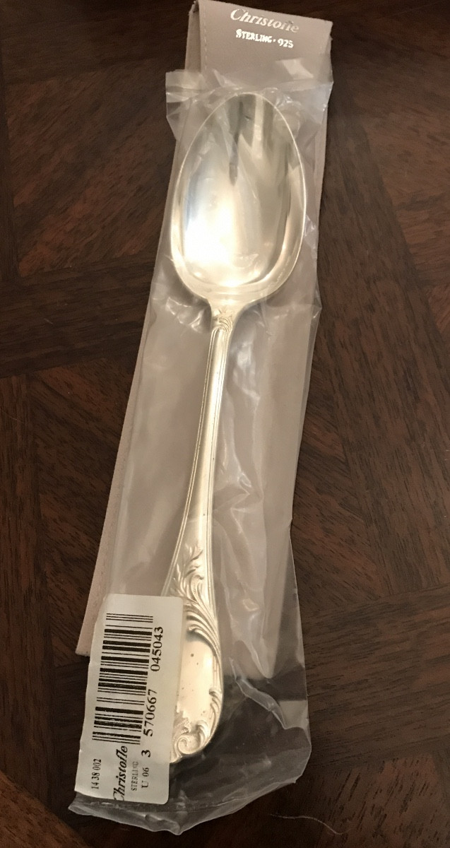 Proantic: Solid Silver Spoon With Minerva Hallmark From Christofle, Ma