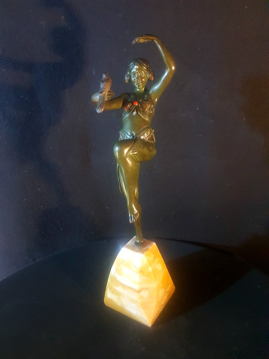 Proantic: Art Deco Bronze Sculpture Dancer Samuel Lipchytz.
