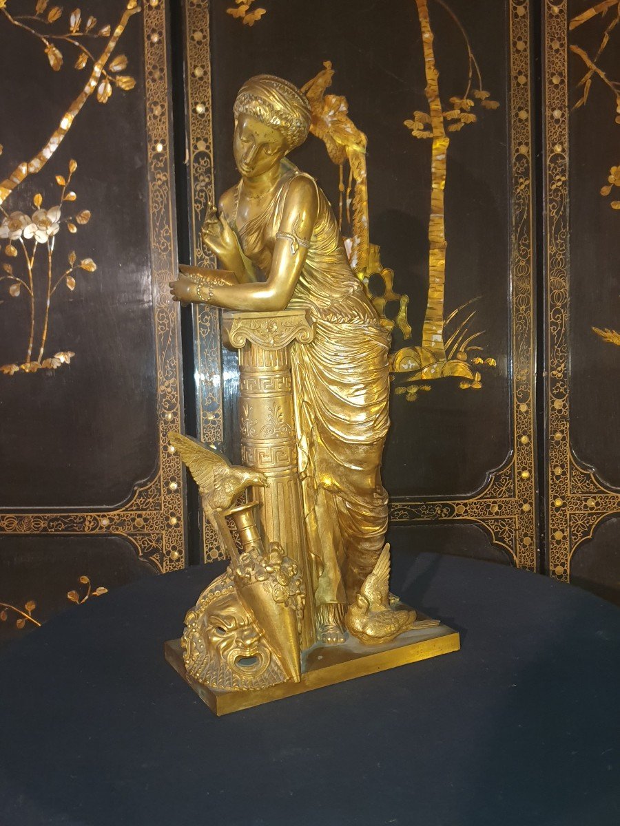 Antique Gilt Bronze Sculpture
