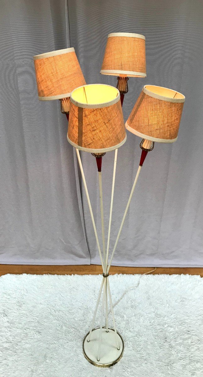 Proantic: Floor Lamp Rene Mathieu, Lunel, 1950s