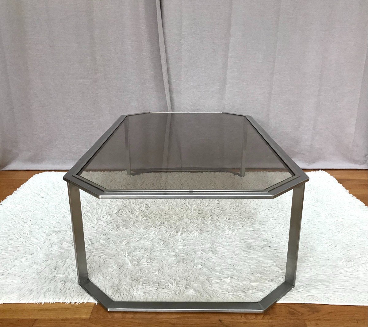 Proantic: Table basse octogonale design, dlg de ROMEO REGA, 1970