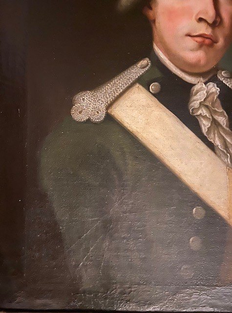 Proantic: Portrait Of A Dragoon Officer Signed Sorg, 18th Century, Oil