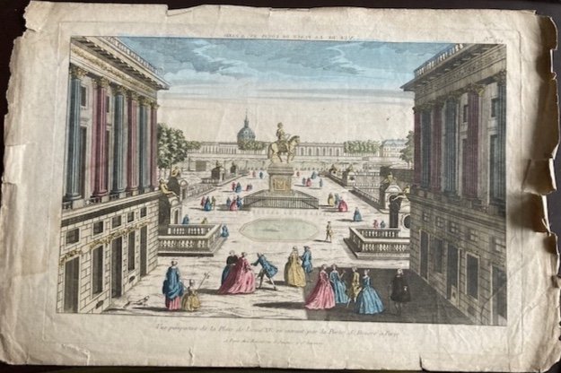 Proantic: Optical View Of Place Louis XV In Paris (place De La Concord