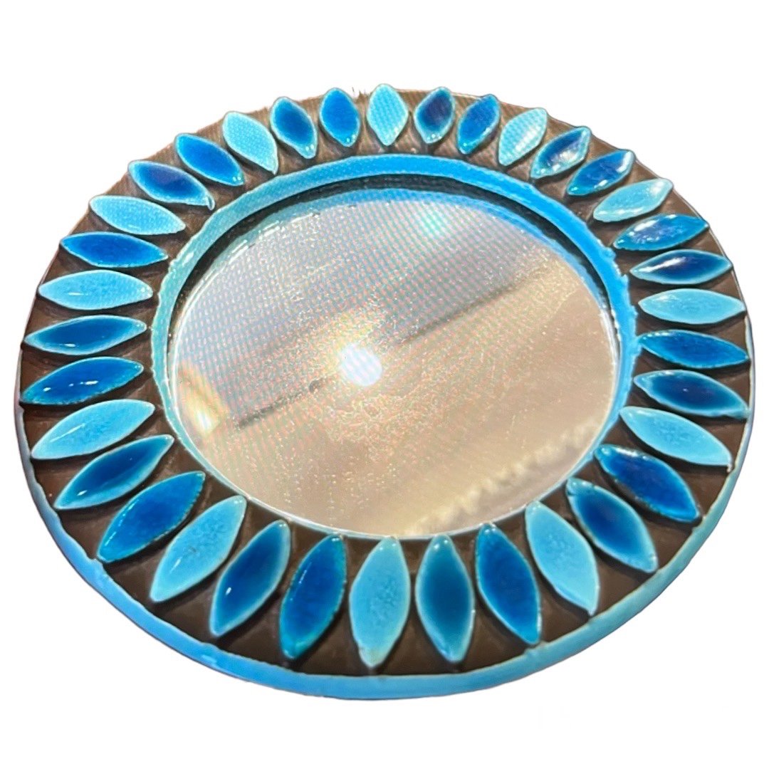 Mithé Espelt - Round Sunflower Mirror 1959 - Ceramic - mirrors