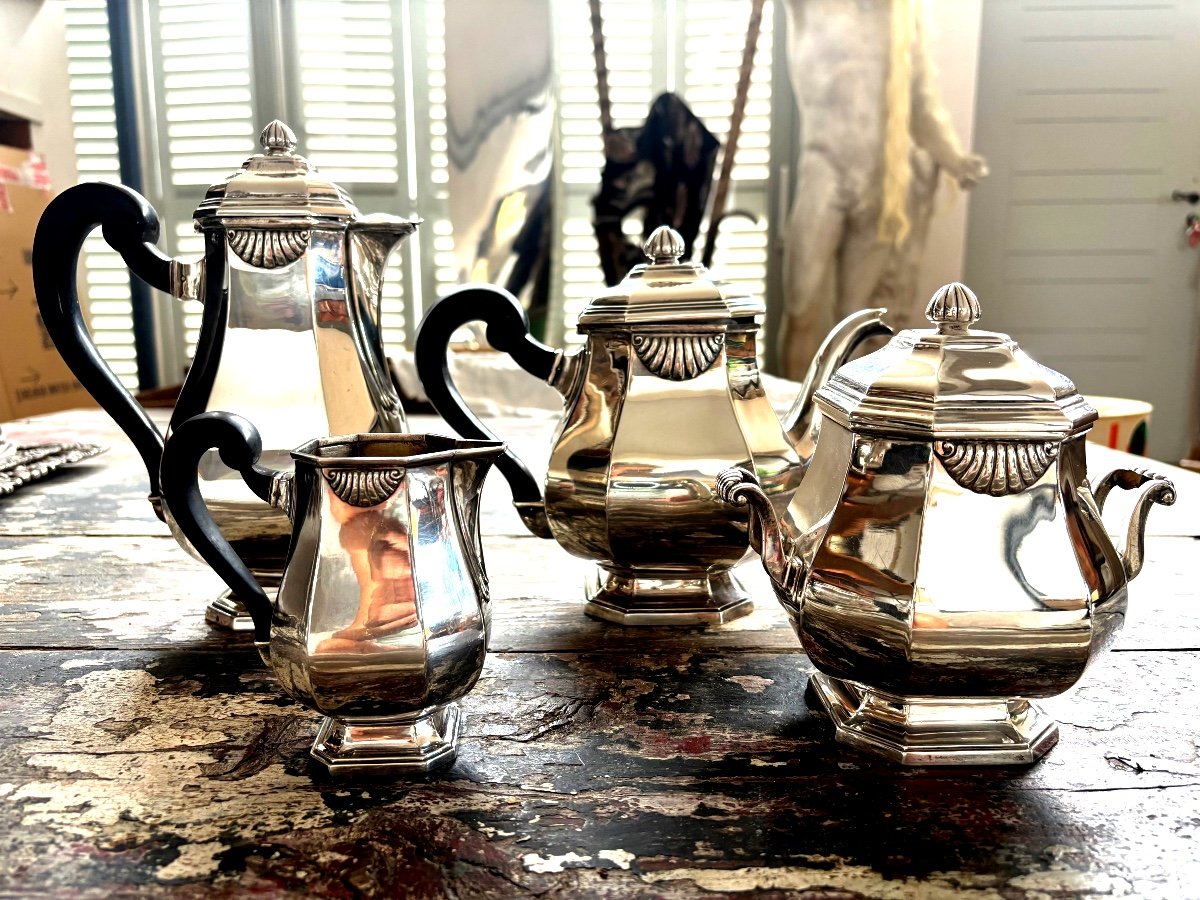 Proantic: Art Nouveau Solid Silver Tea Set