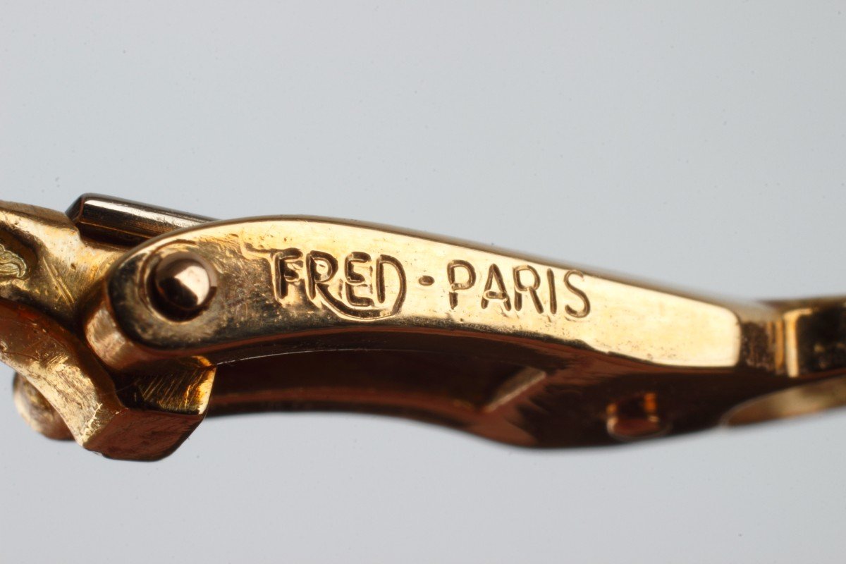 Proantic: Clips "Fleur" Or Et Corail FRED