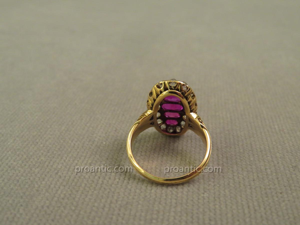 Proantic: Bague Rubis et Diamants