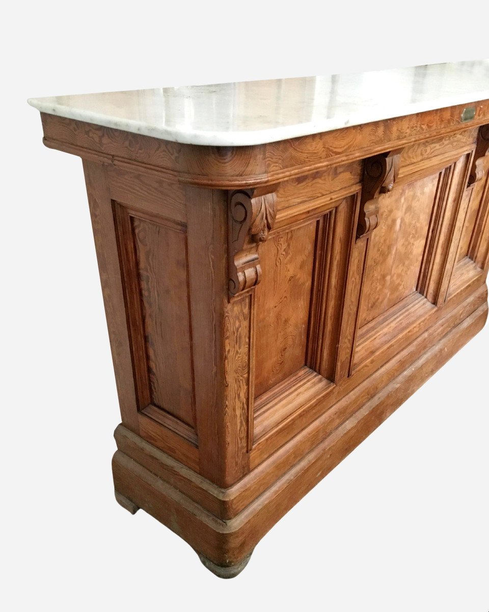 Proantic: Pretty Bar Counter With Its Glassworks, Namur, Belgium, Circ