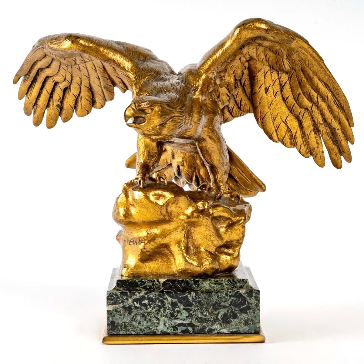 Proantic: Sculpture - Eagle On The Rock By Antoine - Louis Barye (1795