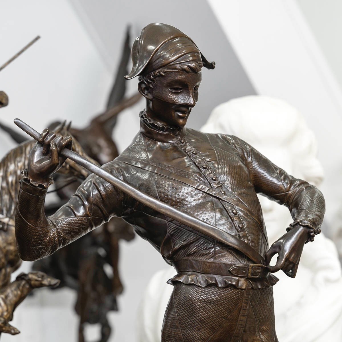 Proantic: Sculpture - Harlequin , Paul Dubois (1829-1905) - Bronze