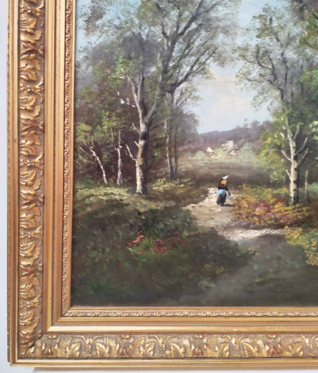Mayer L - "walk In The Forest - painting landscape