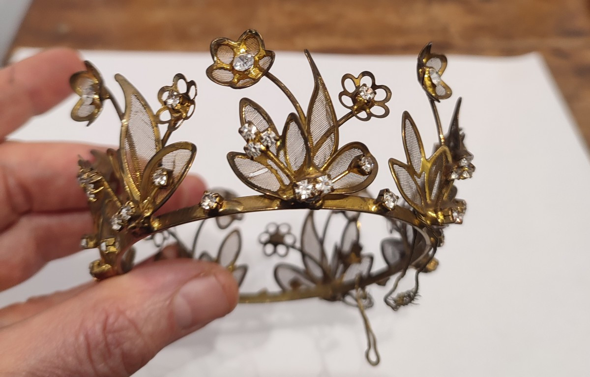 Proantic: Trembling Crown Of The Virgin. 19th Century