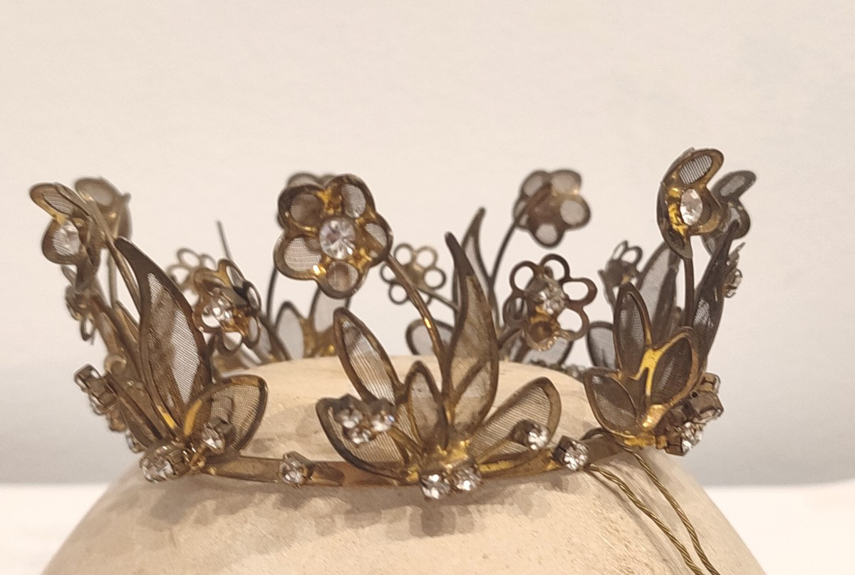 Proantic: Trembling Crown Of The Virgin. 19th Century