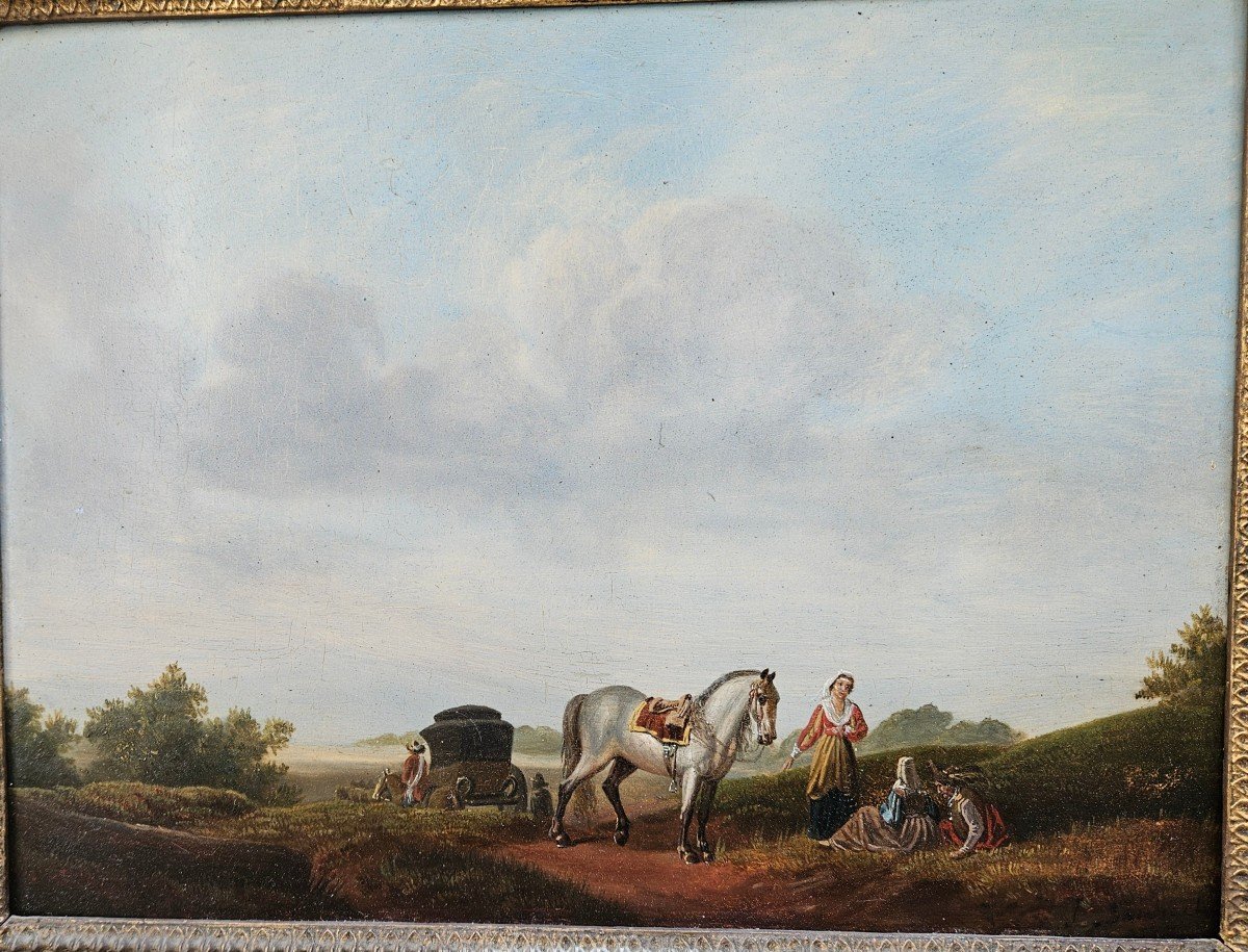 Proantic: Scène Champêtre Par Jacques Swebach-desfontaines 1769-1823