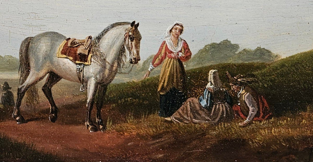 Proantic: Scène Champêtre Par Jacques Swebach-desfontaines 1769-1823
