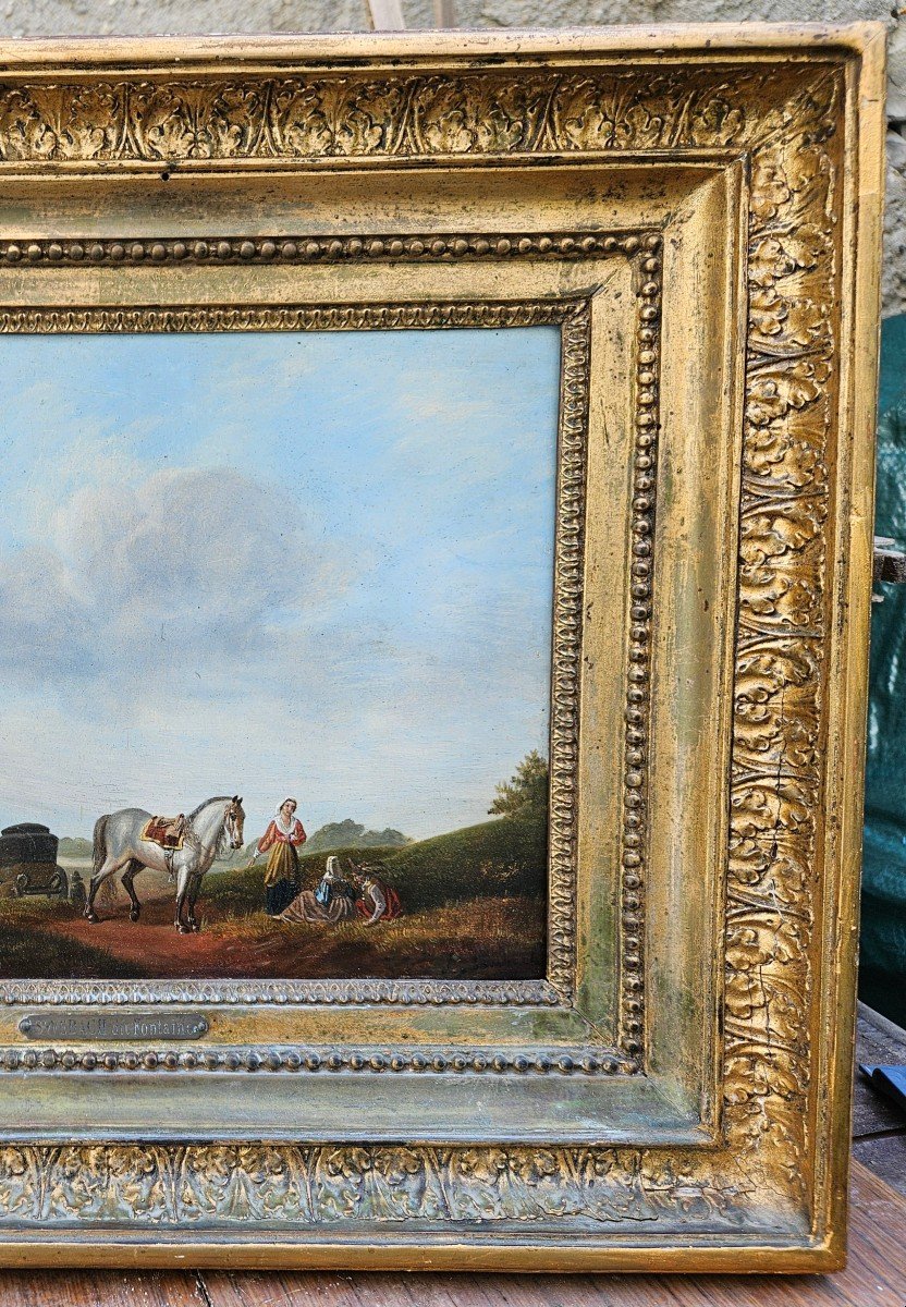 Proantic: Scène Champêtre Par Jacques Swebach-desfontaines 1769-1823