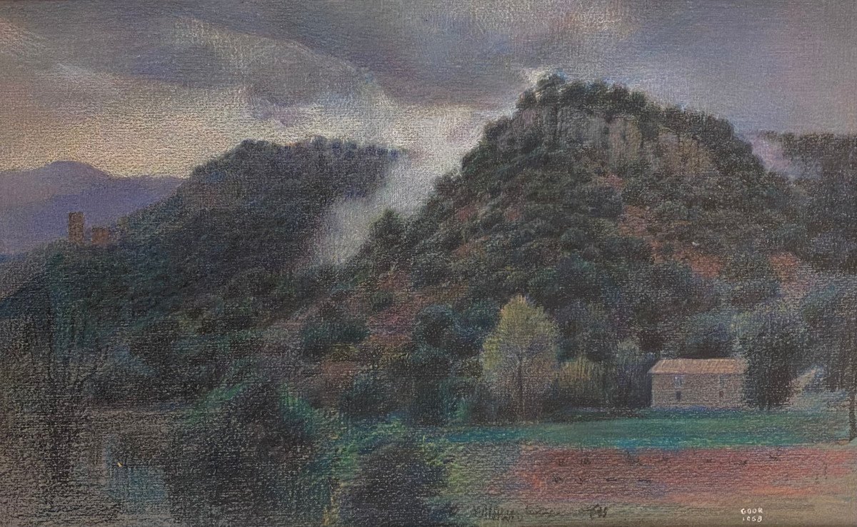 Proantic: Gaston Goor Landscape Pastel