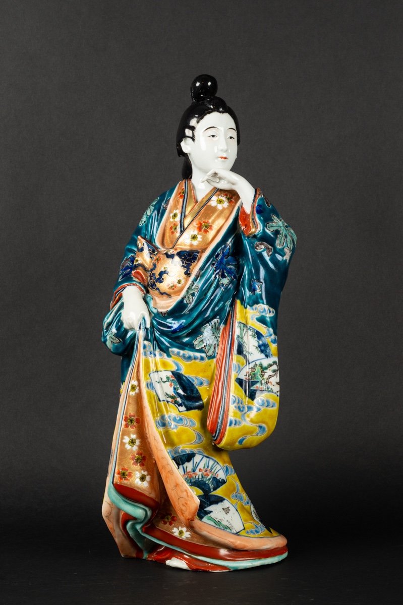 Proantic: Femme En Kimono 'bijin', Arita - Imari, Japon, ère Meiji (18