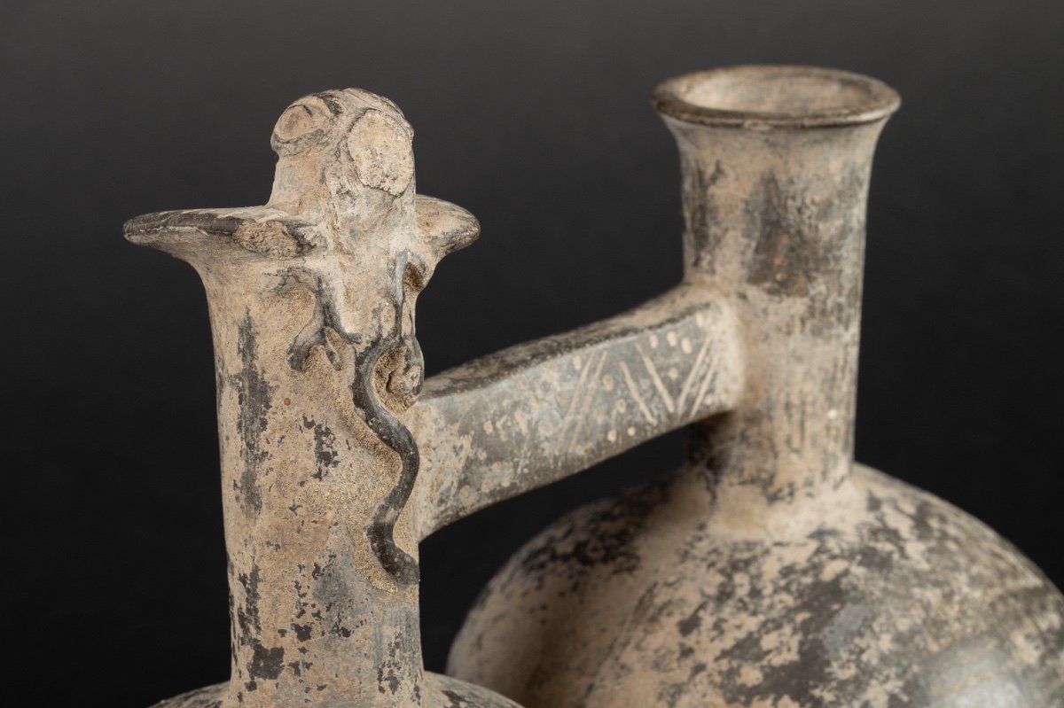 Proantic: Singing Vase - Snake Whistle, Peru, Chimu, 10th-15th Century