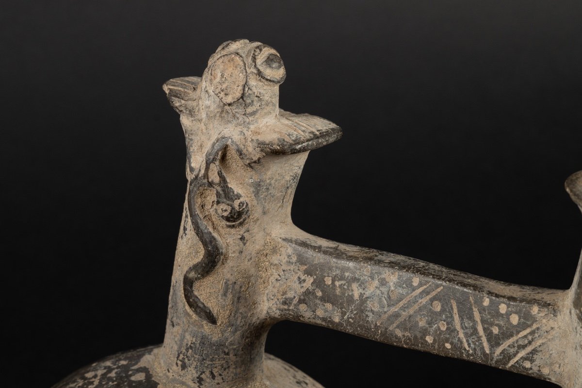 Proantic: Singing Vase - Snake Whistle, Peru, Chimu, 10th-15th Century