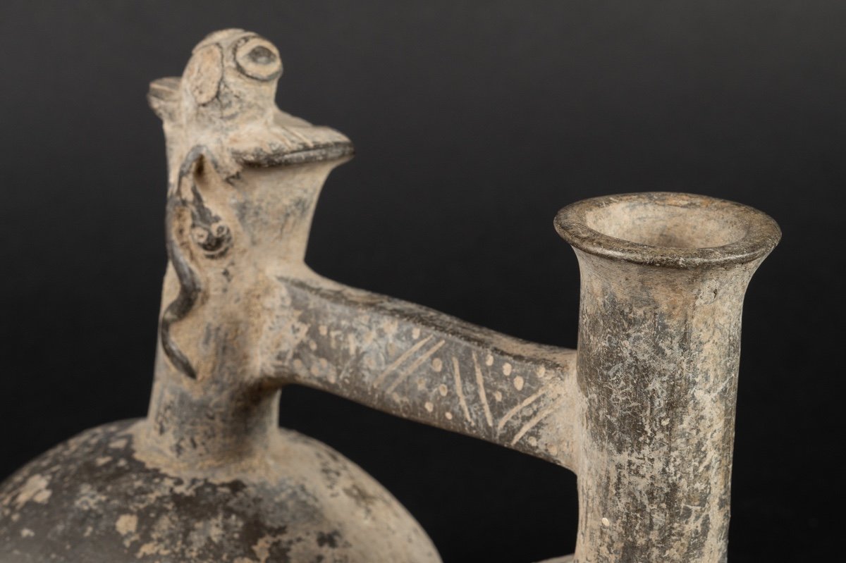Proantic: Singing Vase - Snake Whistle, Peru, Chimu, 10th-15th Century