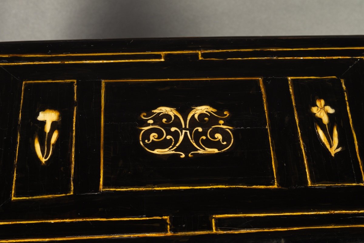 Proantic: Chest In Ebony Inlaid With Ivory, Italy, Baroque, XVIIth/xvi