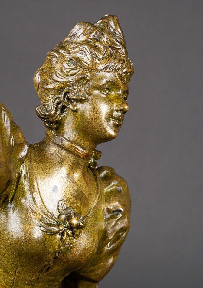 Proantic: Le Premier Prix, Charles Anfrie (1833-1905), Bronze, XIXe Si