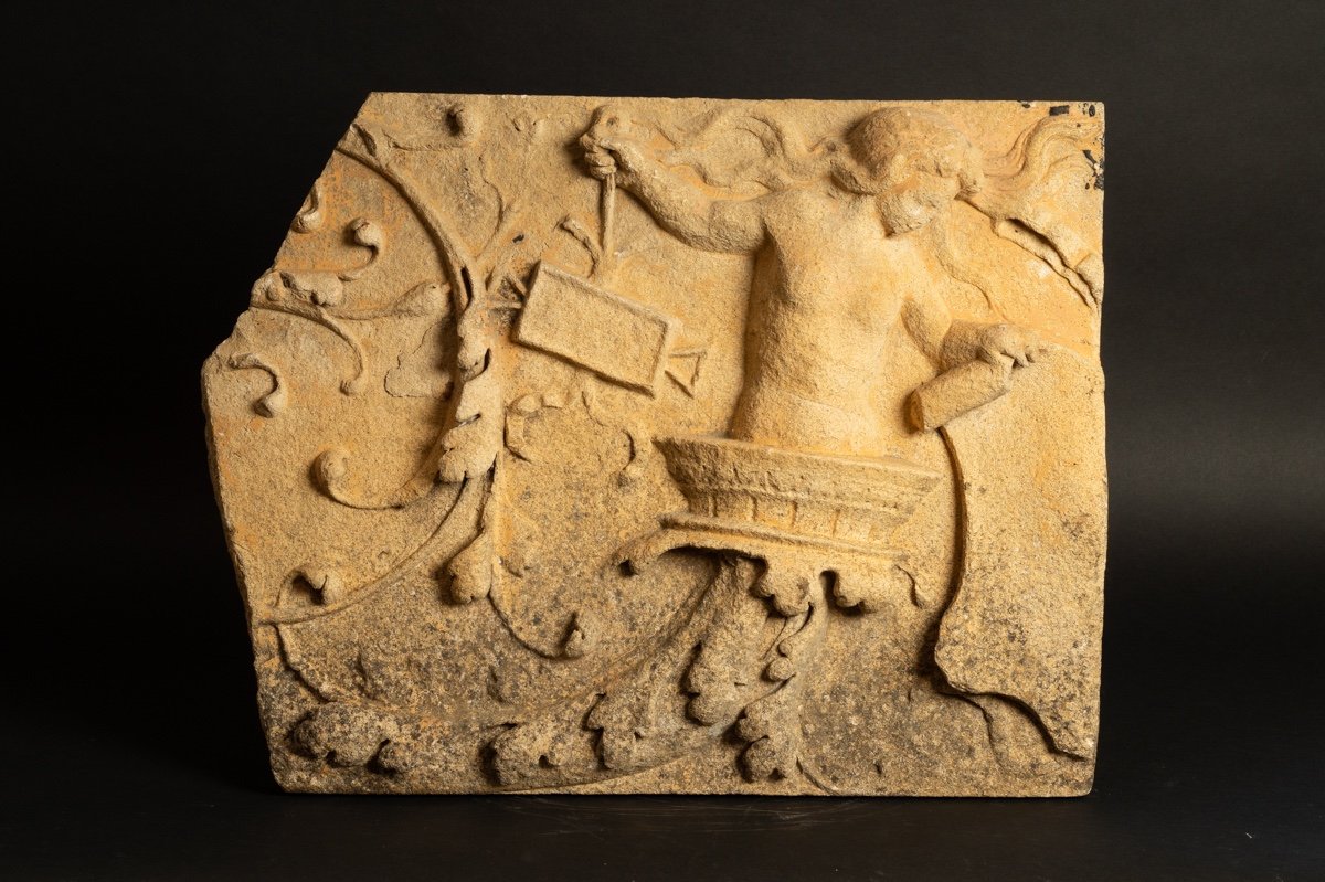 Proantic: Bas-relief En Grès, Renaissance, France, XVIe-XVIIe Siècle