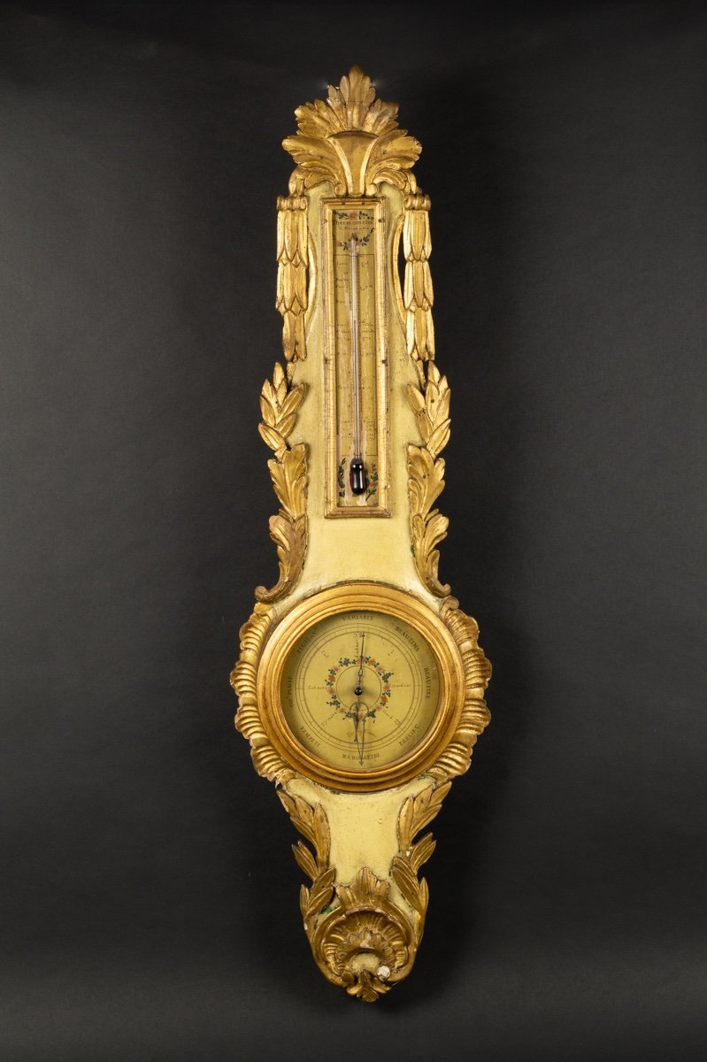 Proantic: Barometer - Golden Thermometer, Transition Louis XV - Louis