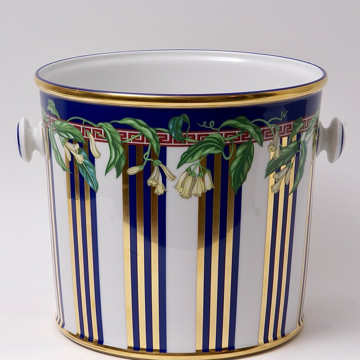 Proantic: Rosenthal Porcelain Cooler, Wild Flora Model, Versace Design