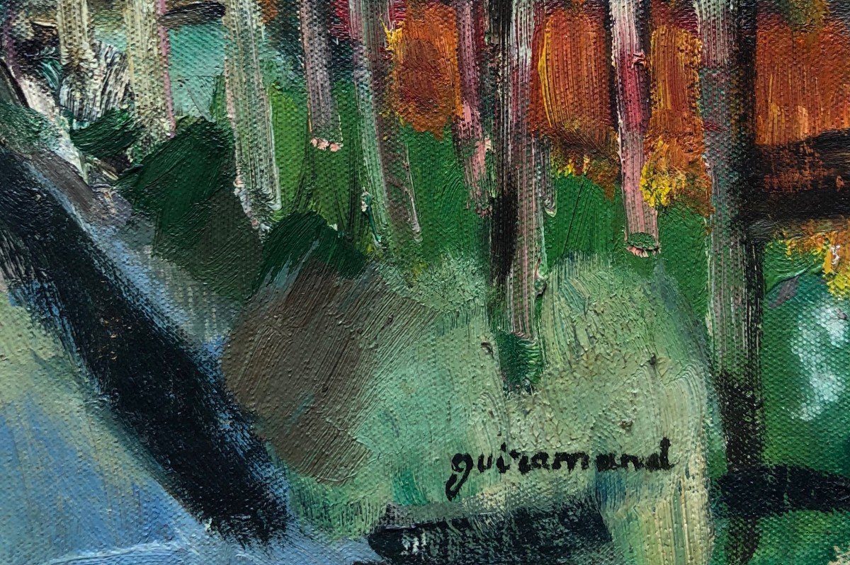 Proantic: Paul Guiramand (1926-2007) Cubism Path Through The Vines - W