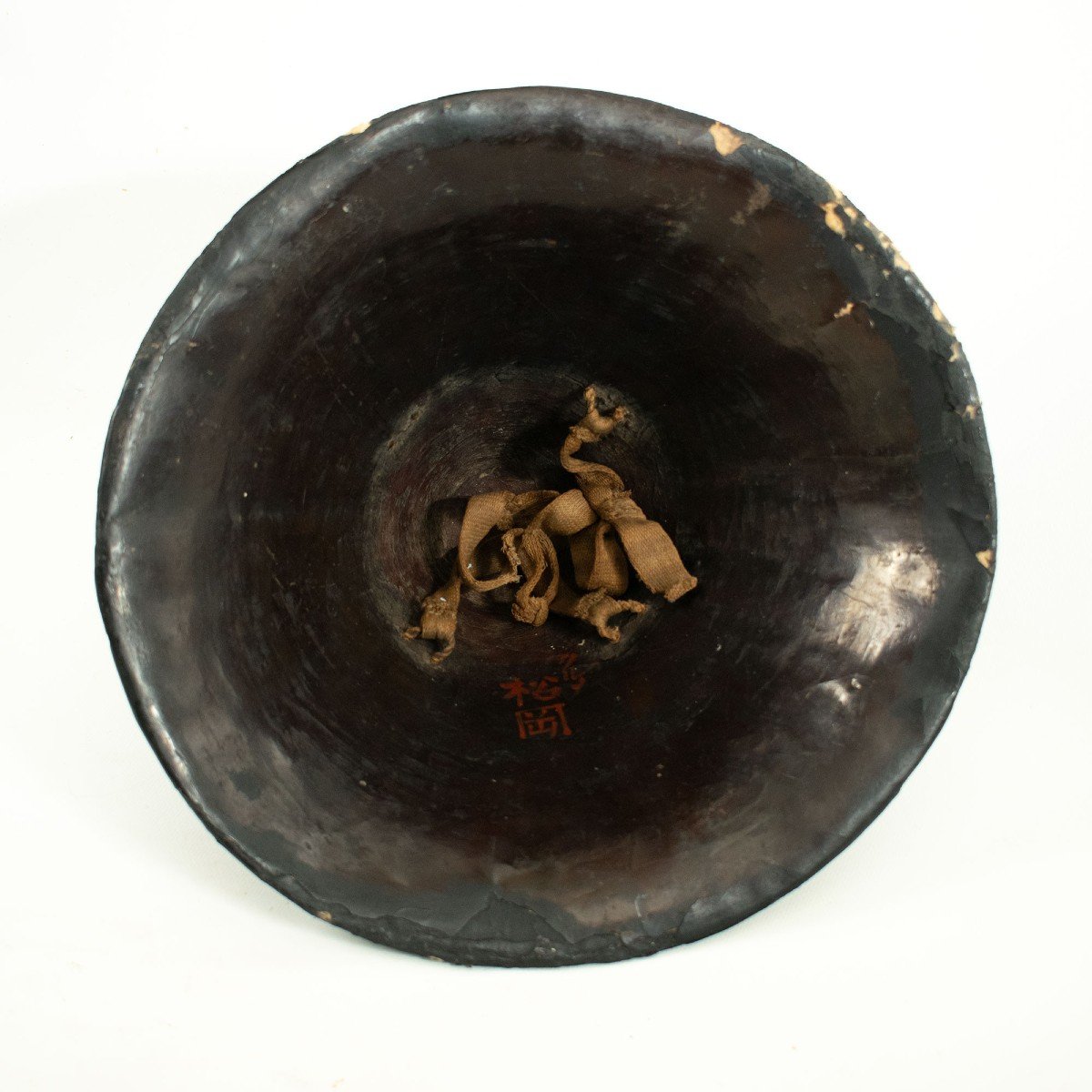 Proantic: Jingasa From The Edo Period, Conical Samurai Headdress In Ha