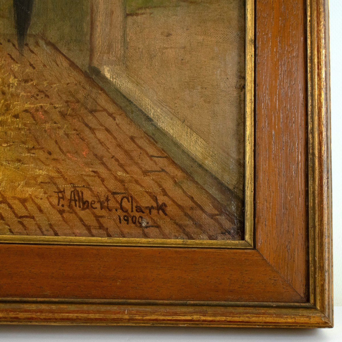 Proantic: Albert Clark Dated 1900 - Oil On Canvas Portrait Of The Hors