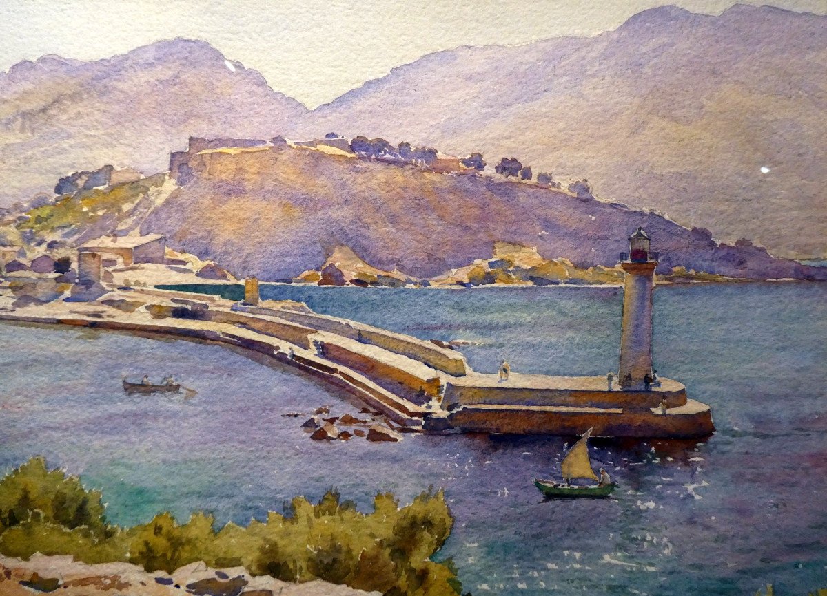 Proantic: Jean Lefeuvre (1882-1974) l'Entrée Du Port De Cassis
