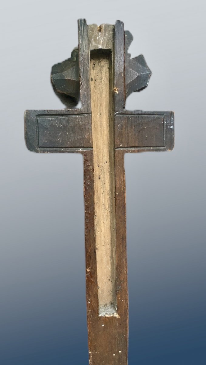 Proantic: Wooden Reliquary Cross - Late Eighteenth Century