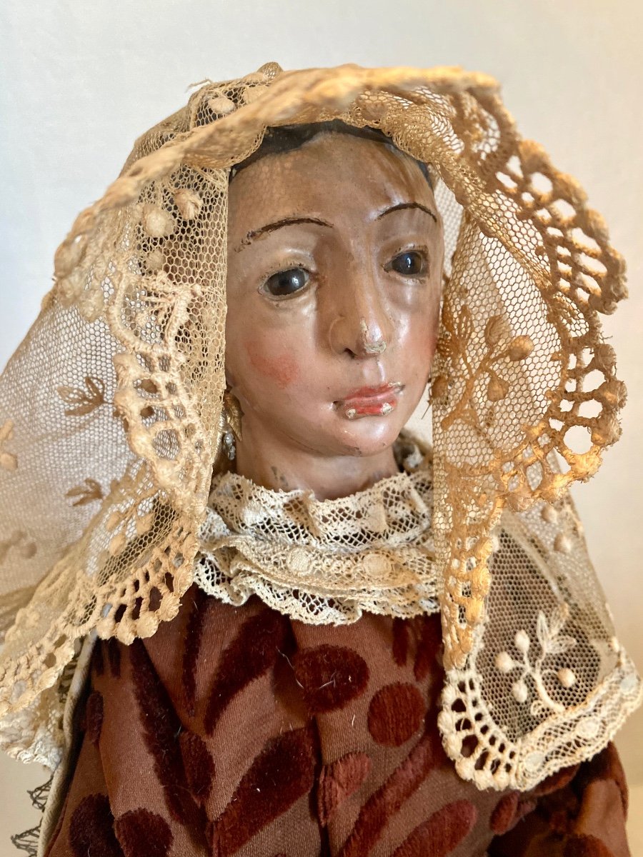 Proantic: Vierge Capipote Espagnole - XIXe Siècle