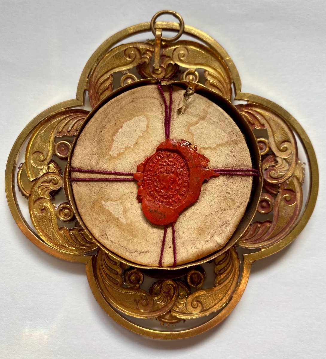 Proantic: Reliquary Of The Visitation With Authentic 1880. Enamels, Pe