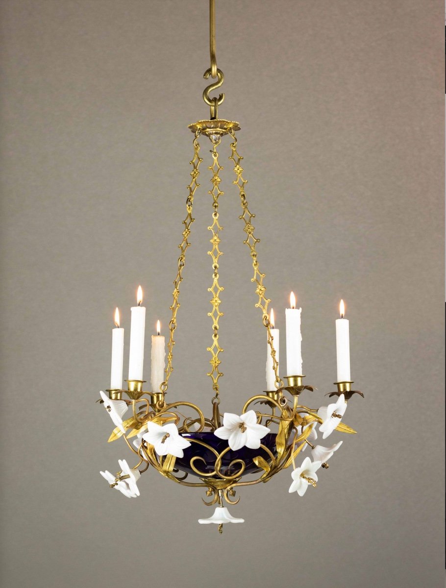 Floral Decorated Basin