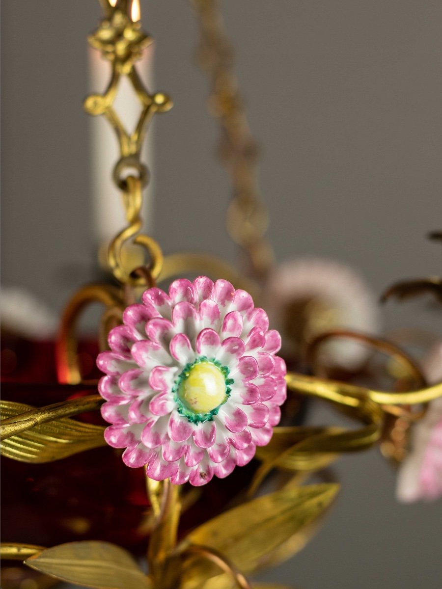 Floral Decorated Basin
