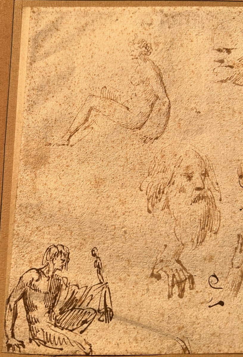 Proantic: 17th Century Italian School - Old Drawing/old Master Drawing