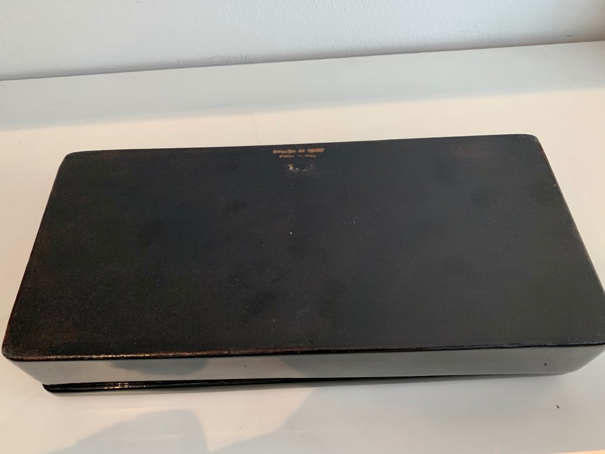 Proantic: Vietnam, 20th Century, Lacquer Box Decorated With Fish