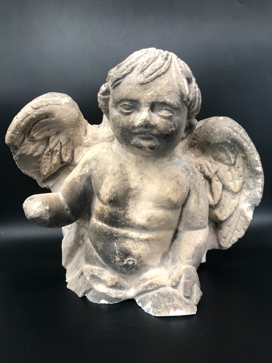 Proantic: Baroque Angel In Stone