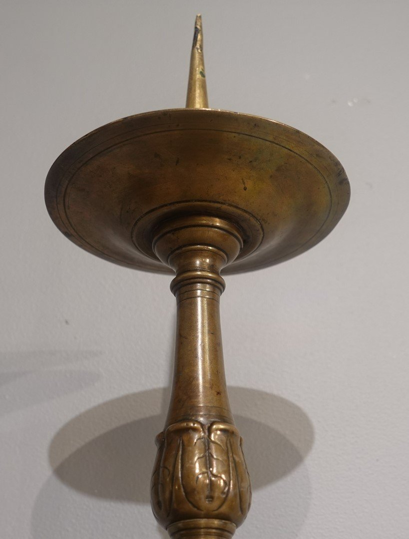 Proantic: Bronze Candlestick From The 17th Century