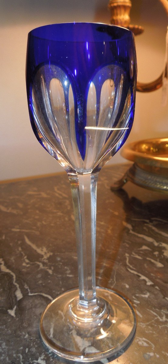 Proantic: Baccarat Genova Model White Rhine Wine Glasses