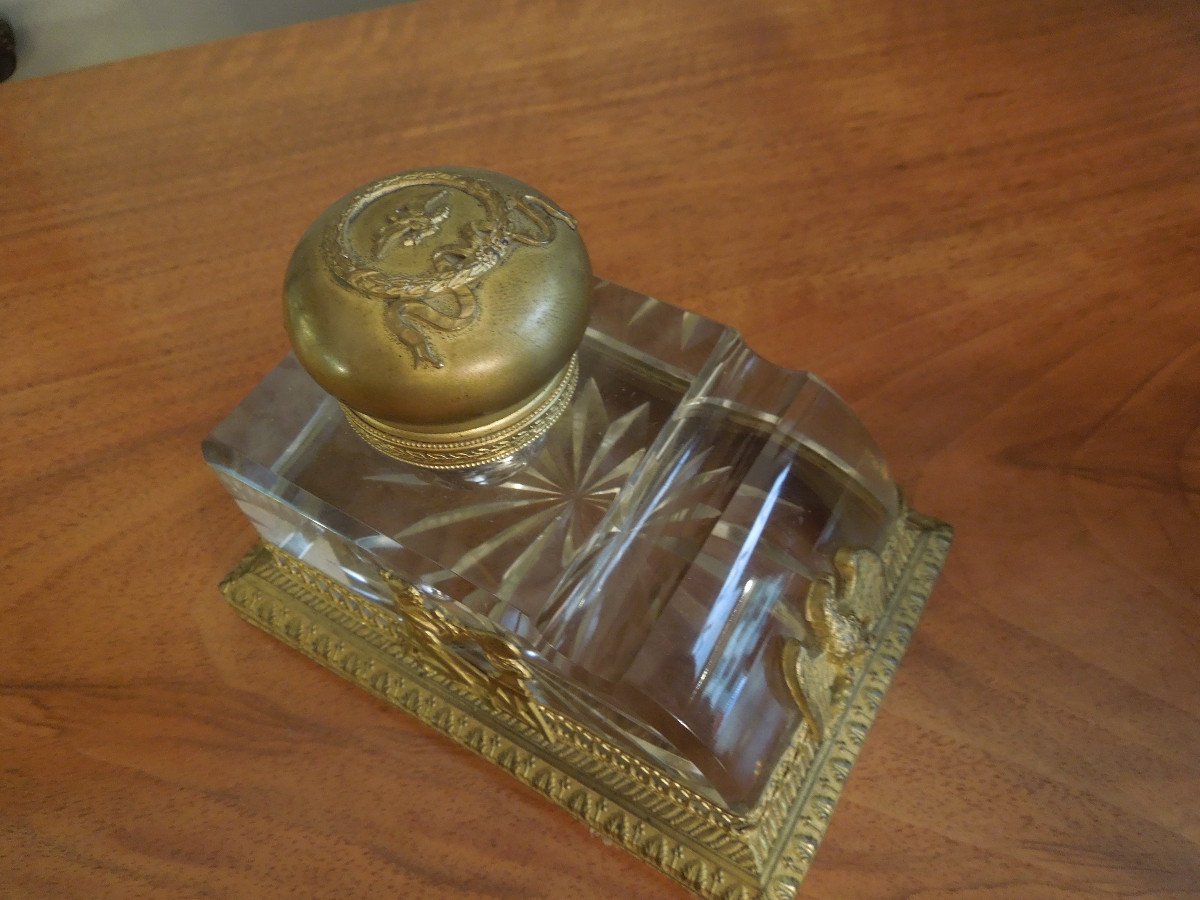Proantic: Empire Style Inkwell Early 19th Century