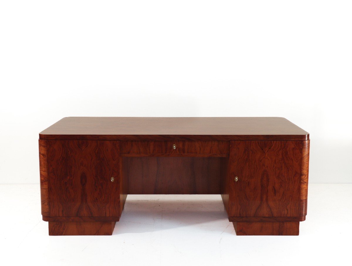 Proantic: Belgian Art Deco Executive Desk
